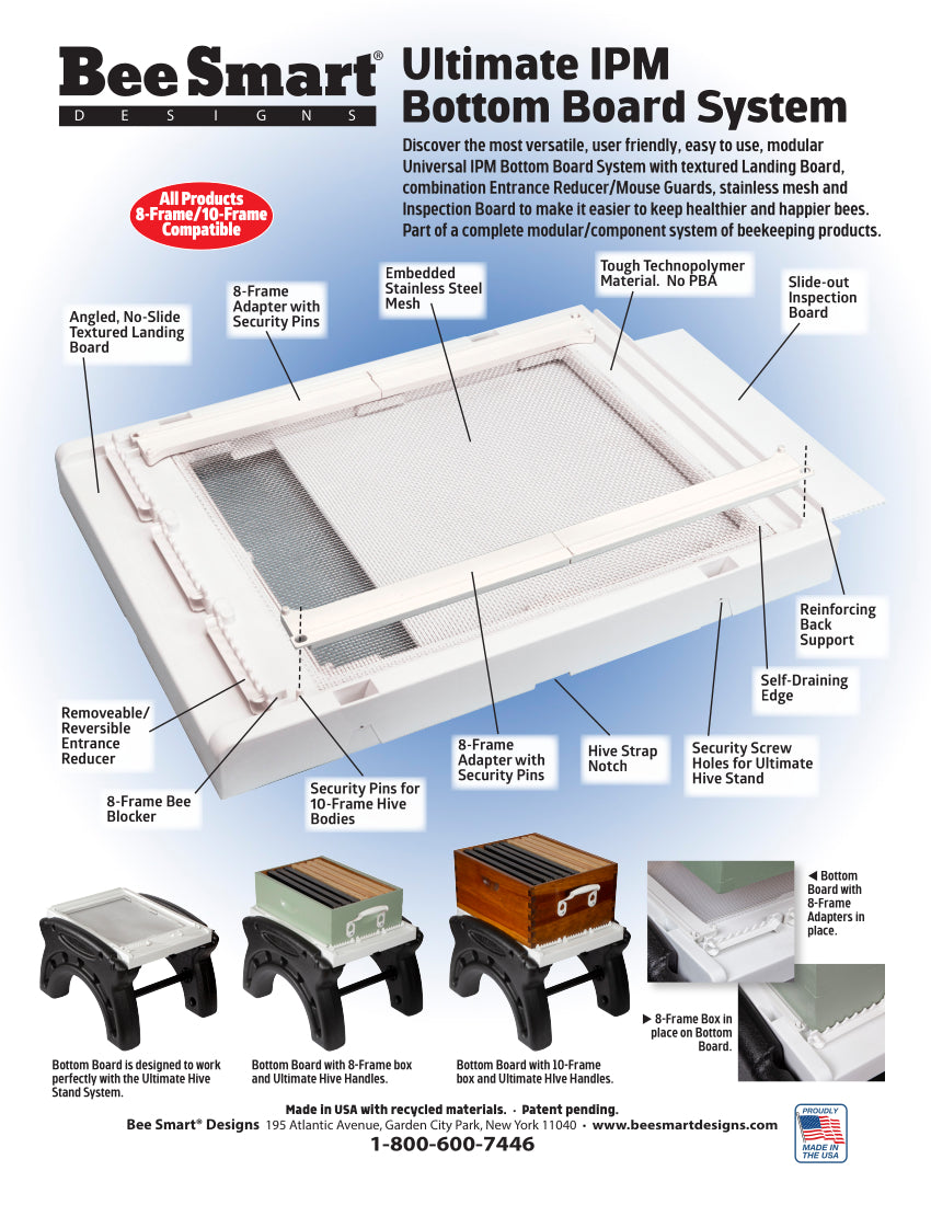 The Ultimate IPM Bottom Board (Clearance, Final Sale) – Urban Bee Supplies